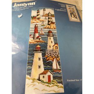 Janlynn | Other | Janlynn Counted Cross Stitch Lighthouses Kit Vintage ...